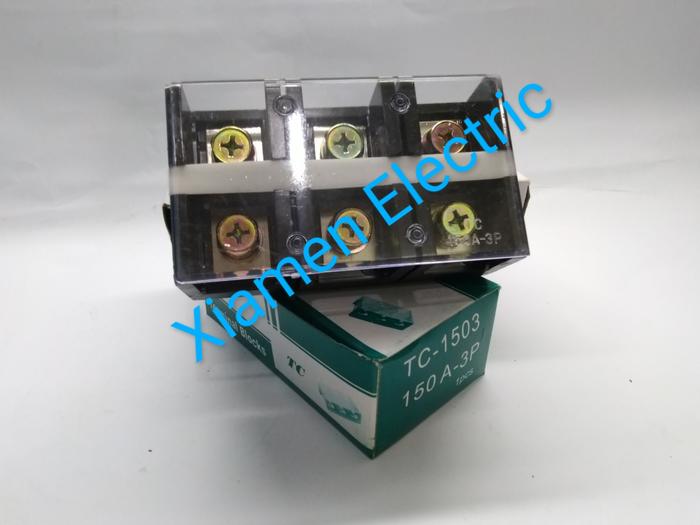 Jual TC-1503 150A Terminal Block Blok Listrik 3 Pole - Kota Bandung - Xiamen Electric | Tokopedia