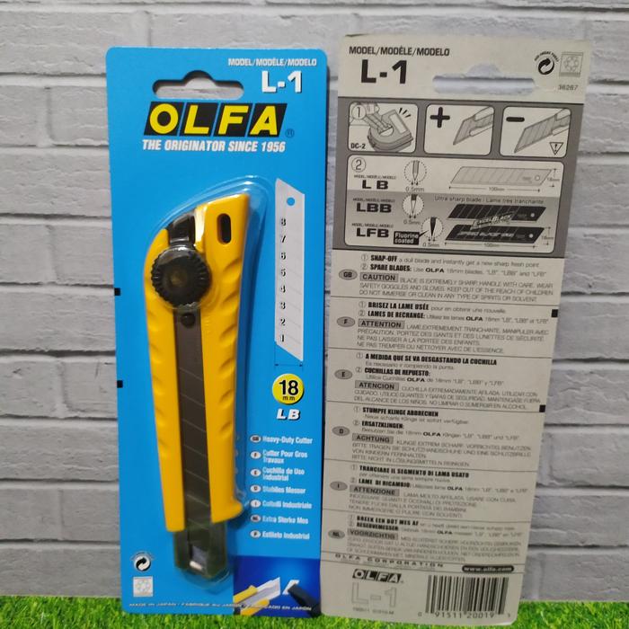 Promo Pisau Cutter 18mm L-1 Olfa Snap Off Blade Cutter - Jakarta Barat - Olfa Stationary | Tokopedia