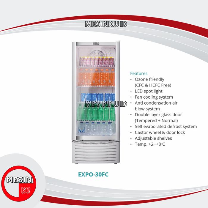 Jual Showcase Chiller GEA - EXPO-30FC - Display Cooler Expo30FC ...