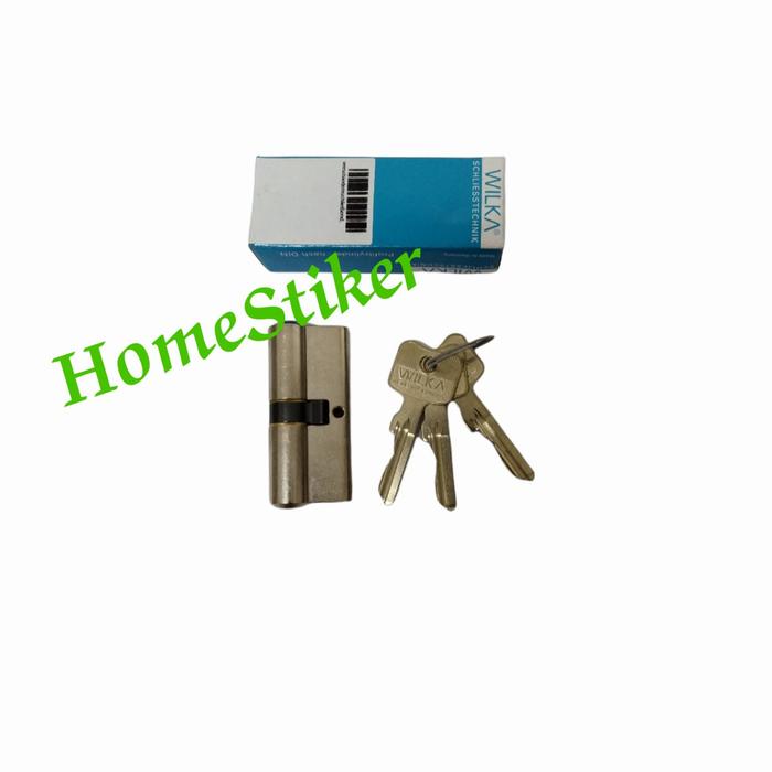 Jual SILINDER/CYLINDER KUNCI PINTU WILKA 1400-35+35mm NICKEL - Jakarta ...