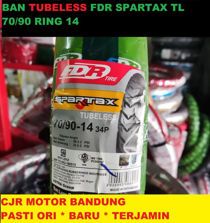 Promo Ban TUBLES FDR Spartax 70/90 ring 14 motor SEMI OFFROAD mio beat ...