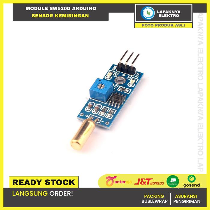 Jual sensor kemiringan SW520D MODUL SENSOR KEMIRINGAN ANGLE SENSOR ...