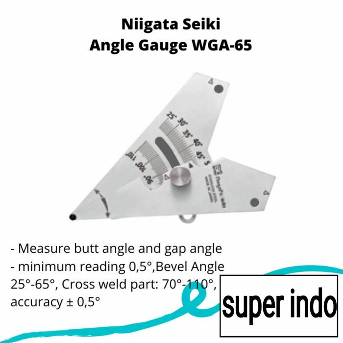 Jual Niigata Seiki Angle Gauge WGA-65 penggaris sudut WGA65 - Jakarta ...