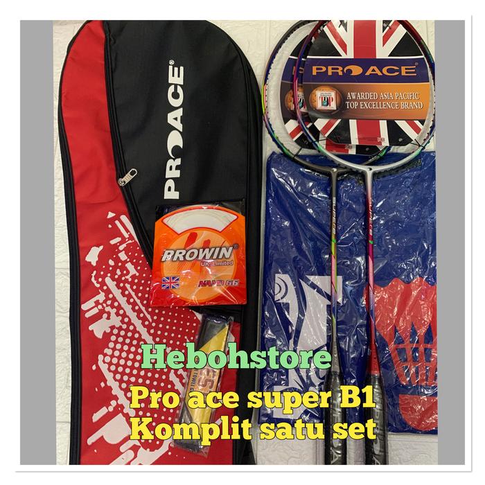Raket Proace Logo Raket Original Badminton Pro Ace Nano 8000 Bonus