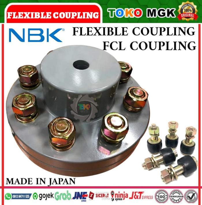 Jual NBK COUPLING FCL 224 MAX BORE 63MM- 8BOLT- F4 ORGINAL BRAND JAPAN ...