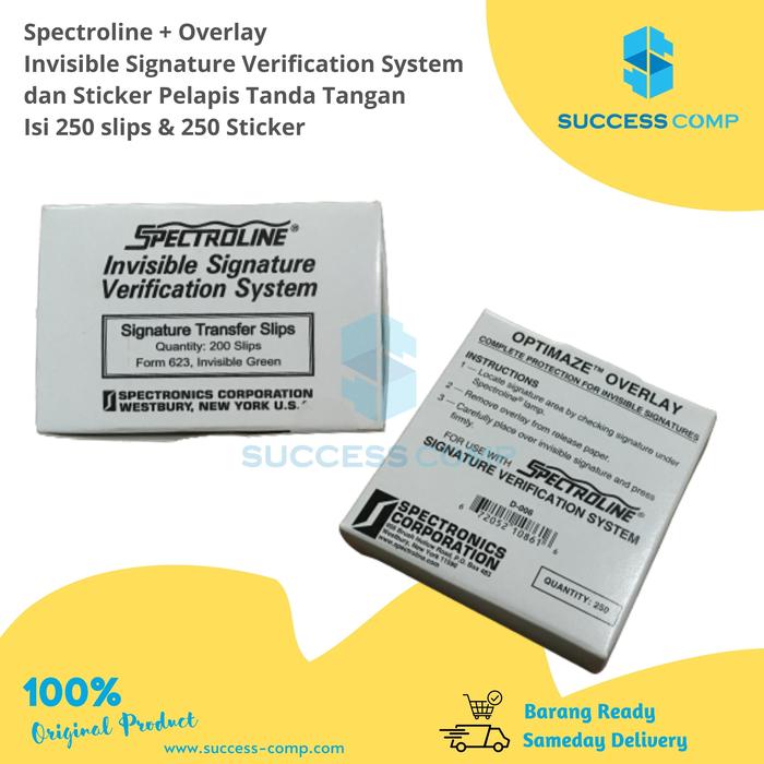 Jual Spectroline Overlay Kertas dan Stiker Verifikasi Tanda Tangan ...