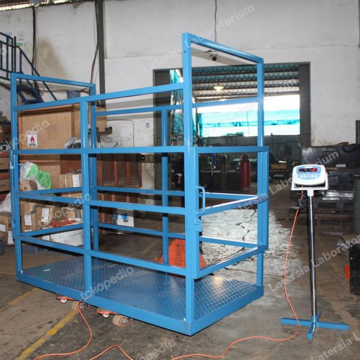Jual Timbangan sapi 2 Ton dengan kerangkeng - Timbangan Sapi Digital 2 ...