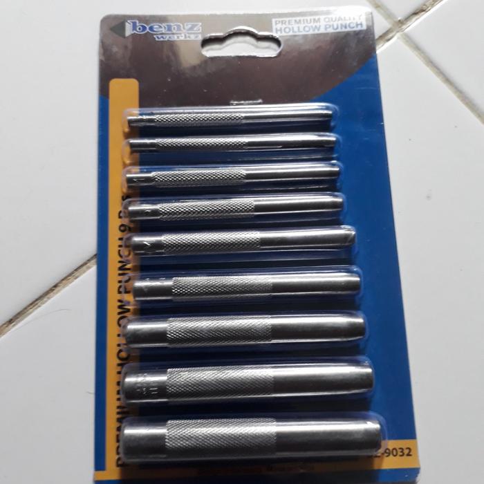 Jual plong alat pelubang/alat pembolong kulit set 9 pcs - Kota Bandung ...