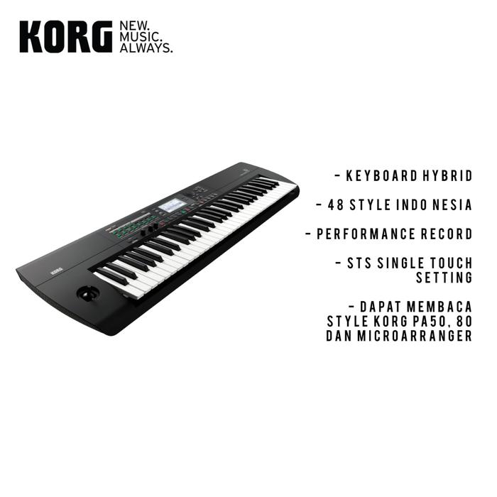 Promo KEYBOARD KORG I3 ARRANGER WORKSTATION MATTE BLACK 61 KEYS Cicil 0 ...