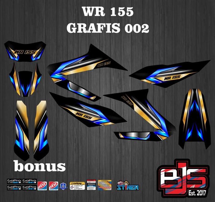Jual decal stiker variasi striping hologram transparan WR 155 GRAFIS ...