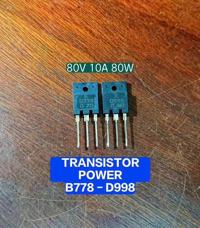Jual Transistor Tr B778 - D998 B 778 D 998 Transistor Power Final ...