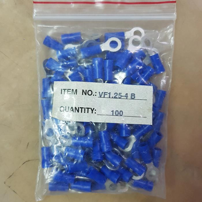 Jual Skun Kabel Tipe O 1.5mm RVS-1.25-3.5 ( 100 Pcs ) / Cable Lug Bulat ...