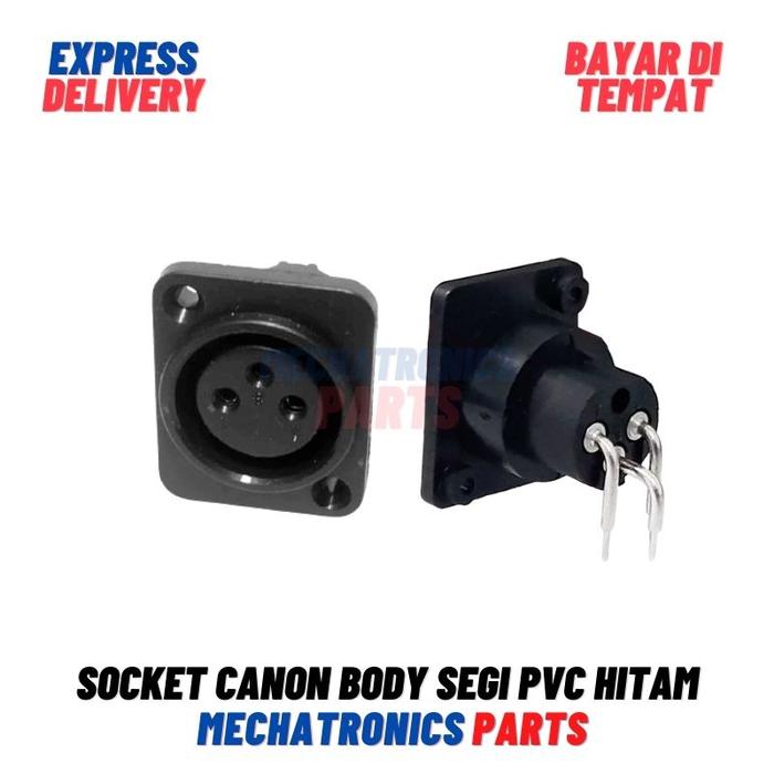 Jual [SOC-9092] SOCKET CANON BODY SEGI PVC HITAM - Kota Bandung - Mechatronics Store | Tokopedia