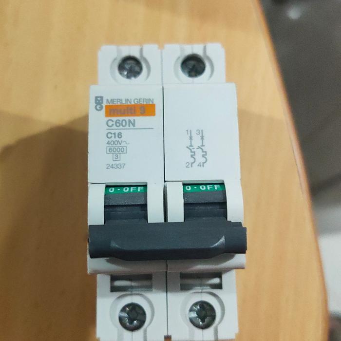 Jual Deskripsi MCB Multi9/Multi 9 Merlin Gerin C60N 2P 16A - Kota ...