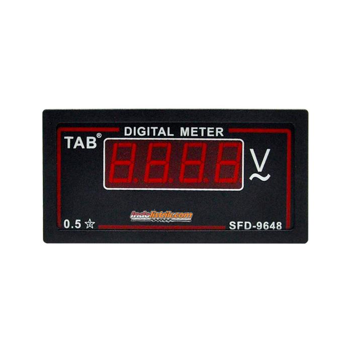 Promo Voltmeter Digital AC 0 - 600V 96 x 48 mm TAB - Hitam - Jakarta ...