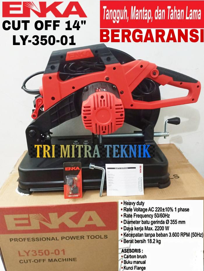 Jual Mesin Potong Besi Cut Off ENKA LY-350-01 Cutting Whell 14 Inch ...