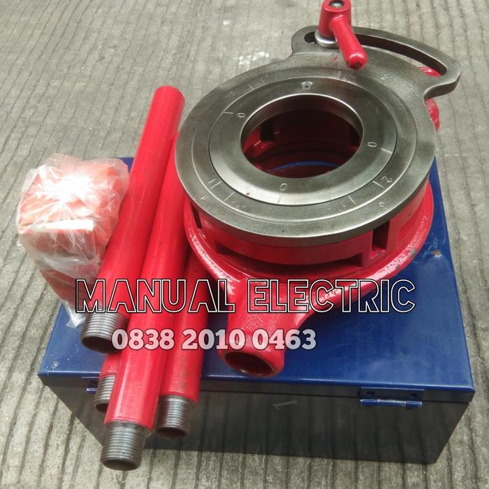 Jual Ratchet Die Stock Type No.114 - Alat Snai Drat Pipa Manual Set 1/2 ...