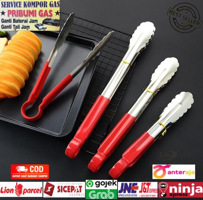 Jual Penjepit Makanan 14" | Jepitan Arang BBQ | Food Tong | Capit ...