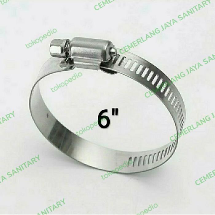 Jual Klem Stainless 6 inch/Klem Slang Fleksibel 6 Inch - Jakarta Pusat ...