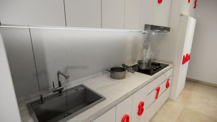Jual kitchen set modern hpl aica meja quadra sevilla BSD tangerang DP2 ...