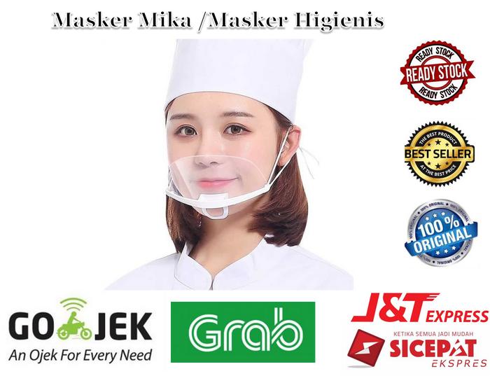 Jual Masker Transparan MASKER MULUT MIKA PLASTIK KOKI RESTORAN MASAK ...