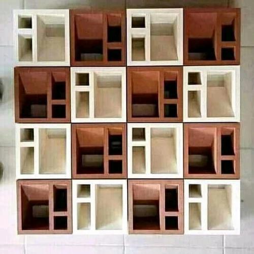 Jual loster/ roster/ modern/ lobang angin /beton lb 3 merah putih ...