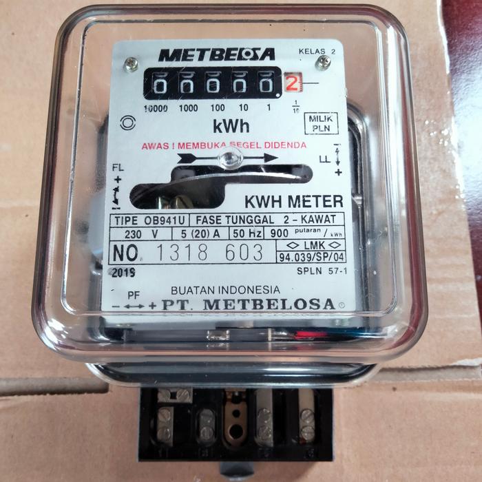 Jual kwh meter 1phase 5/20a merk metbelosa - Kota Bekasi - tunas mandiri elektrik | Tokopedia