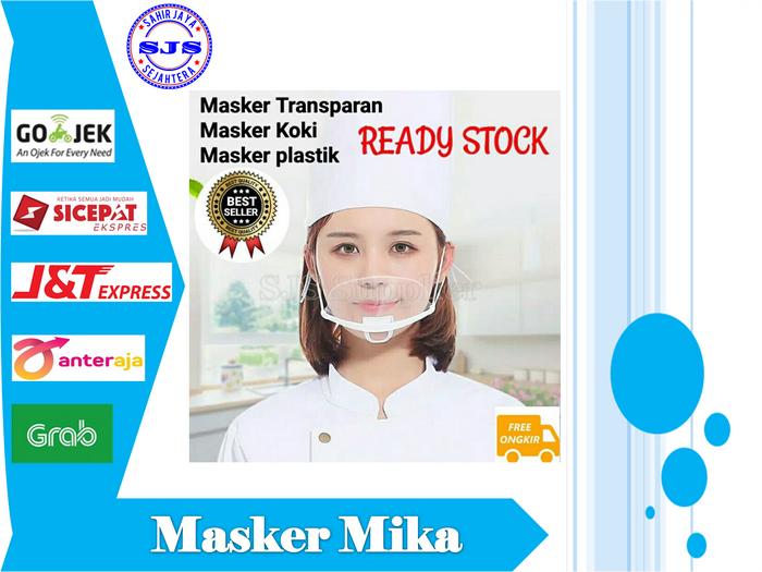 Promo Masker Transparan MASKER MULUT MIKA PLASTIK KOKI RESTORAN MASAK ...