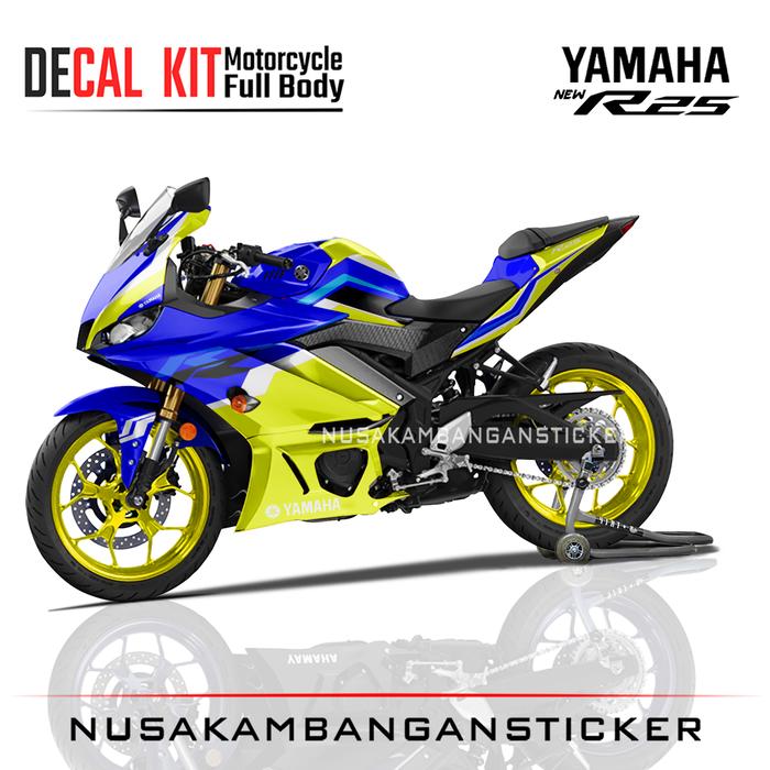Jual STIKER YAMAHA NEW R25 Livery Three Colour Kuning Stabilo - Max ...