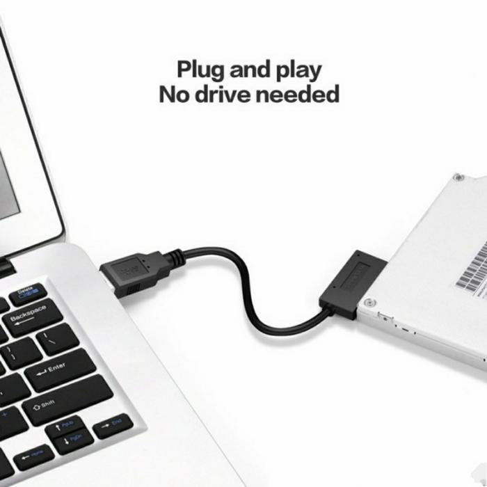 Jual Kabel Dvd Eksternal External Room Rw Slimline Usb To Sata 13pin (7 ...