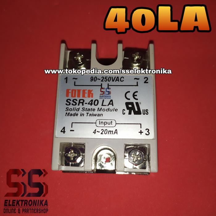 Jual FOTEK SCR SSR-40LA DC 4-20mA to 90-250VAC 40A Solid State Relay Module - Kota Surabaya - SS ...
