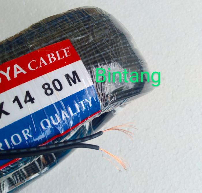 Jual Kabel listrik serabut 2 jalur NYZ TR 2 x 14 x 80 m per 1 roll ...