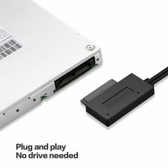 Jual Kabel Dvd Eksternal External Room Rw Slimline Usb To Sata 13pin (7 ...