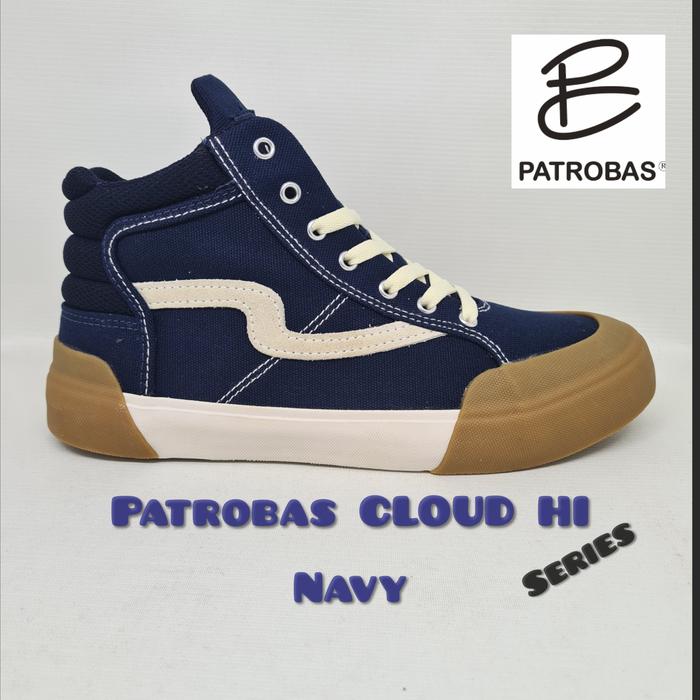 Promo Sepatu PATROBAS CLOUD HI - HIGH Series (Original) - Navy, 38 ...