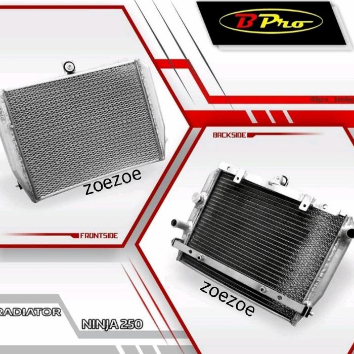 Jual RADIATOR BPRO NINJA 250 FI RADIATOR NINJA 250 KARBU ORIGINAL ...