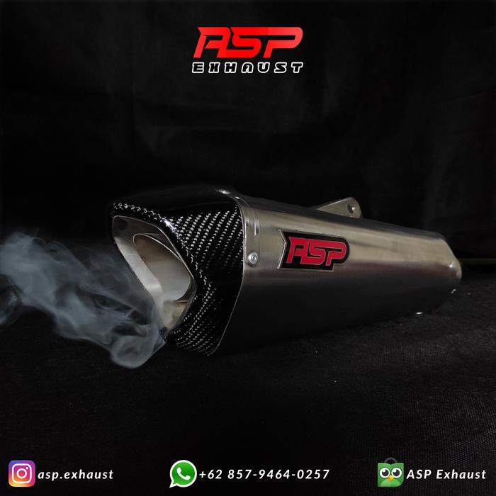 Jual Knalpot Fullsystem Yamaha R25 / MT25 ASP Stream Stainless SUS304 ...