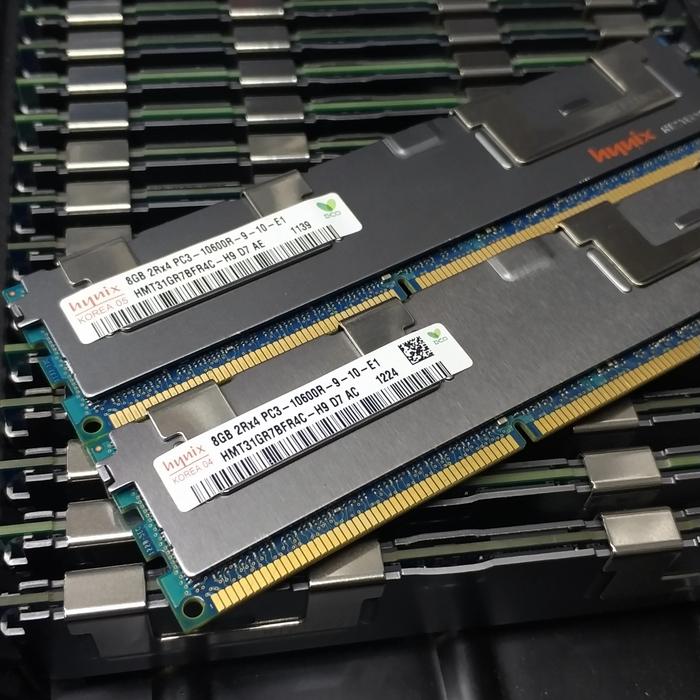 Jual Memory ram server 8GB DDR3 ECC 2RX4 PC3-10600R ECC REG HYNIX ...