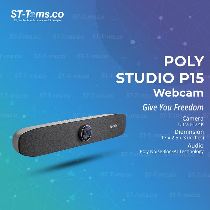 Promo Poly Studio P15 Personal Video Bar Professional Webcam 4K Quality Cicil 0% 3x - Jakarta ...