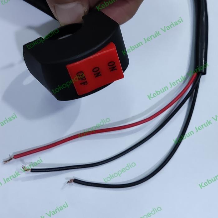 Jual Saklar 2 Mode On Off Lampu D2 Q2 Q6 2 warna di Stang 2 On 1 off ...