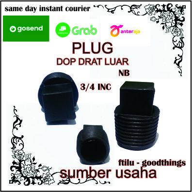 Jual PLUG TUTUP PIPA PARALON 3/4 INC DOP TUTUP PIPA PARALON DRAT LUAR 3 ...