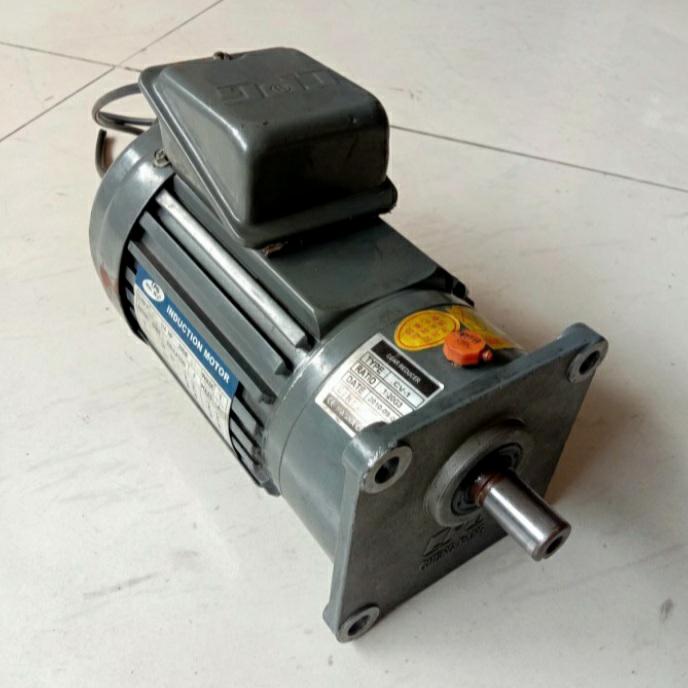 Jual Induction Motor Gearbox 220V 200W Ratio 1:20 1/4Hp Single Phase ...