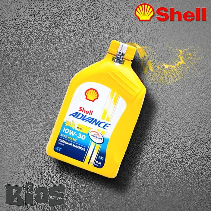 Jual SHELL ADVANCE AX5 SCOOTER 10W-30 MB 800ml 4T OLI MESIN MATIC ...