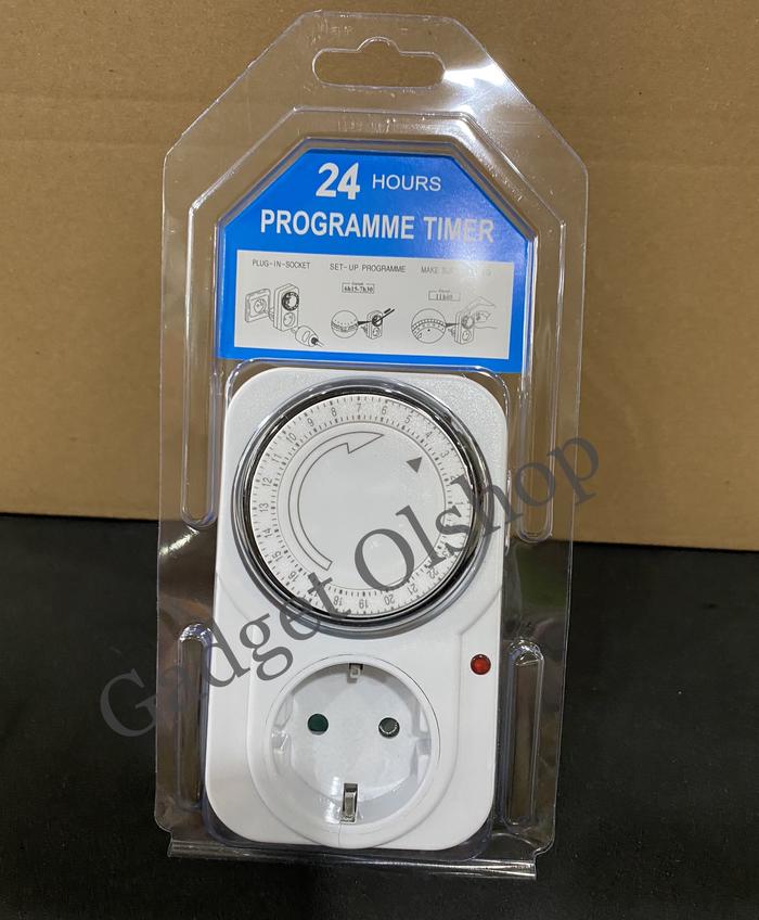 Jual Stop kontak timer manual/stop kontak on off listrik otomatis ...