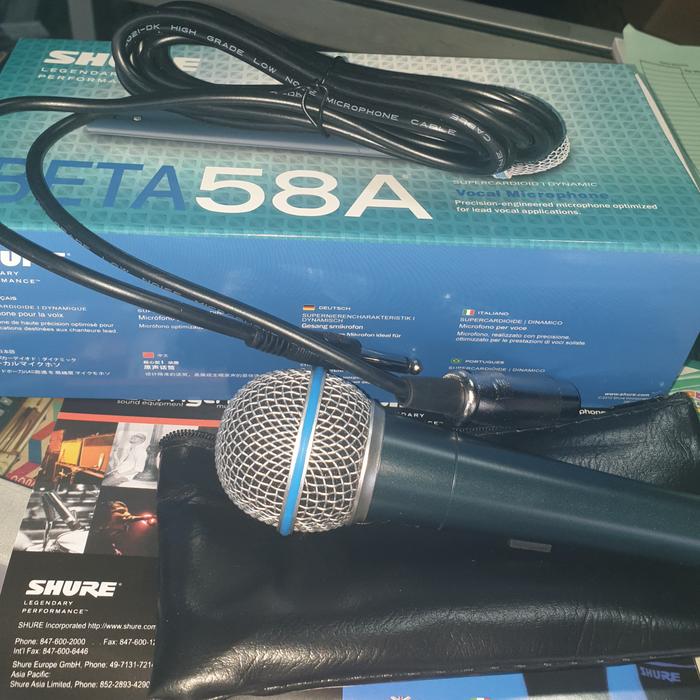 Jual mic kabel shure beta 58a beta58a beta 58 a grade a original - Kota Surabaya - oentoeng ...