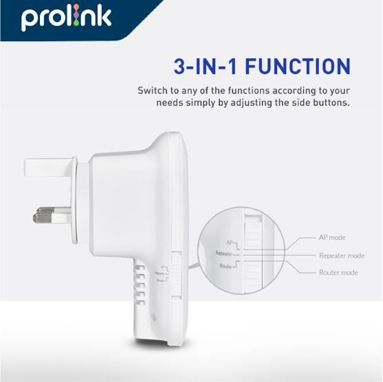 Jual Prolink Wifi Extender 3 In 1 Repeater Ap Router Penguat Sinyal ...