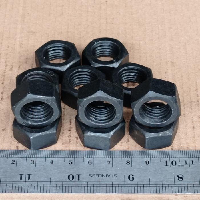 Jual MUR BAJA M16 HTB GRADE 8.8 KUNCI 24 MUR HEX NUT 16MM HITAM PITCH 2.0 - Kab. Tangerang ...