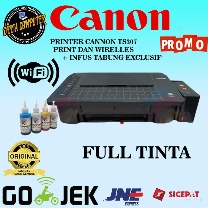 Jual Printer Canon PIXMA TS307 Infus Print WiFi Copy Wireless Tabung ...