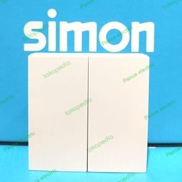 Jual Simon i7 saklar 2 gang 2 arah ( hotel seri ) 701022 putih Tanpa ...