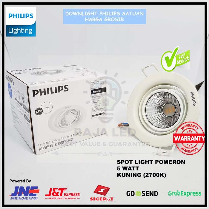 Jual PHILIPS Recessed Spot LED Pomeron 5W 5Watt 5 Watt 5 W 59775 ...