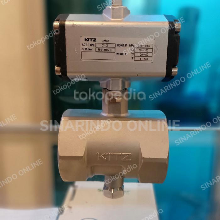 Jual Pneumatic Actuator valve 2" inch drat kitz CUTE stainless ss 316 ...